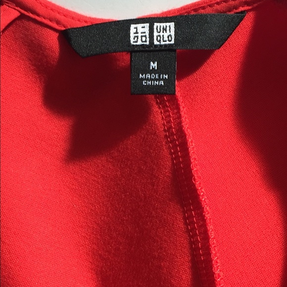 Uniqlo | Dresses | Red Uniqlo Dress Size Medium | Poshmark